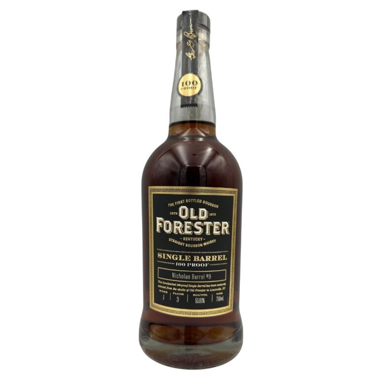 Old Forester 'Black Label' Nicholas Single Barrel 100-Proof Straight ...